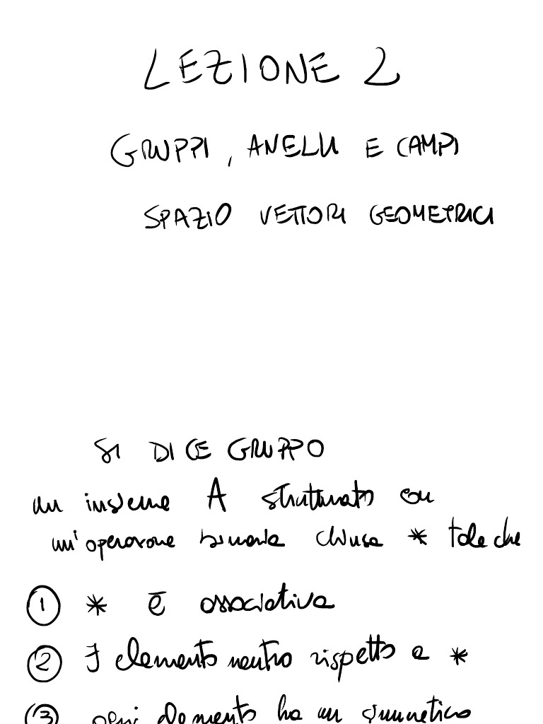 Lezione 2 (Canale FG3) | PDF