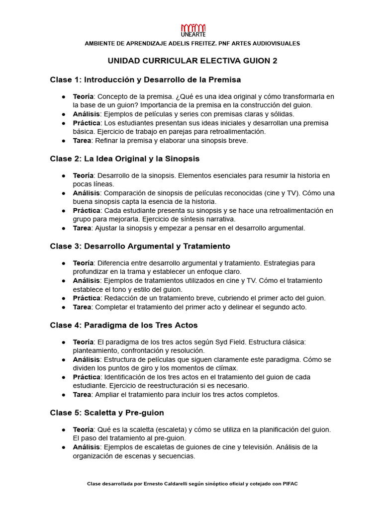 RESUMEN GUION 2 (Electiva) | PDF