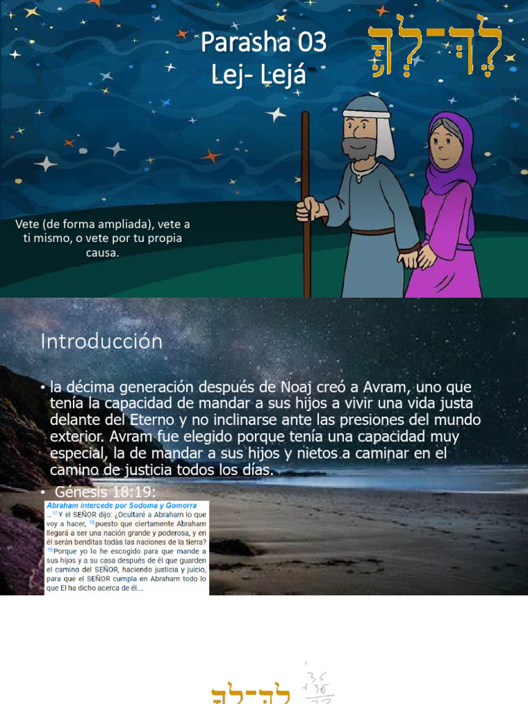 PARASHA 3 Lej Leja | PDF | Pueblos antiguos del Cercano Oriente | Tora