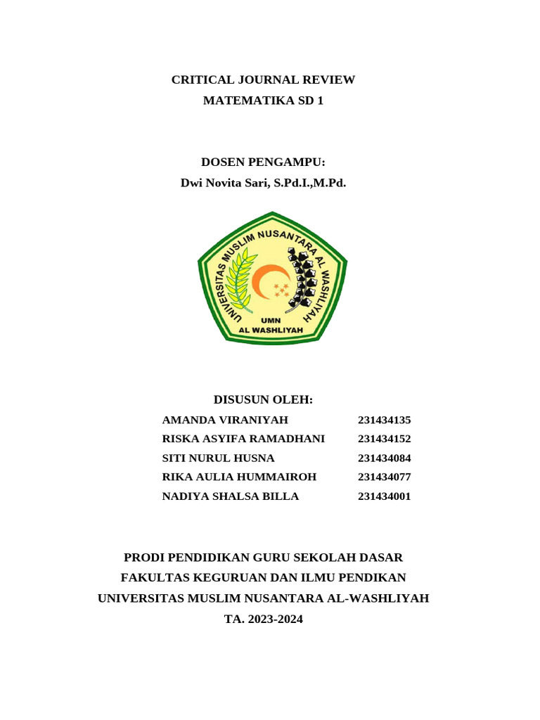 Critical Journal Review (CJR) | PDF | Career & Growth | Social Science