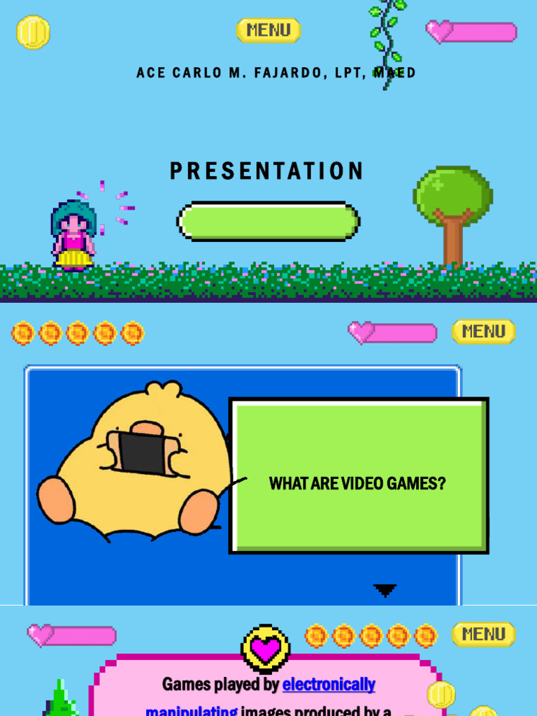 Cute Animated Pixel Brainstorm Presentation 1 | PDF | Mobile App | Video