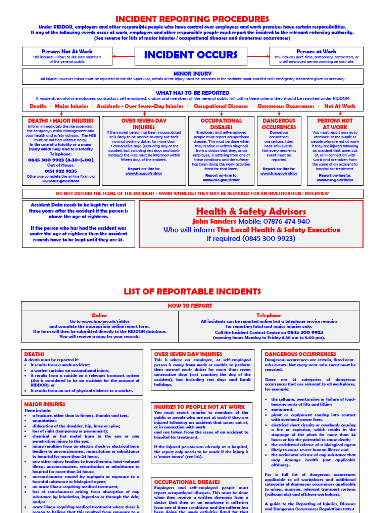 Incident Reporting Flowchart | PDF