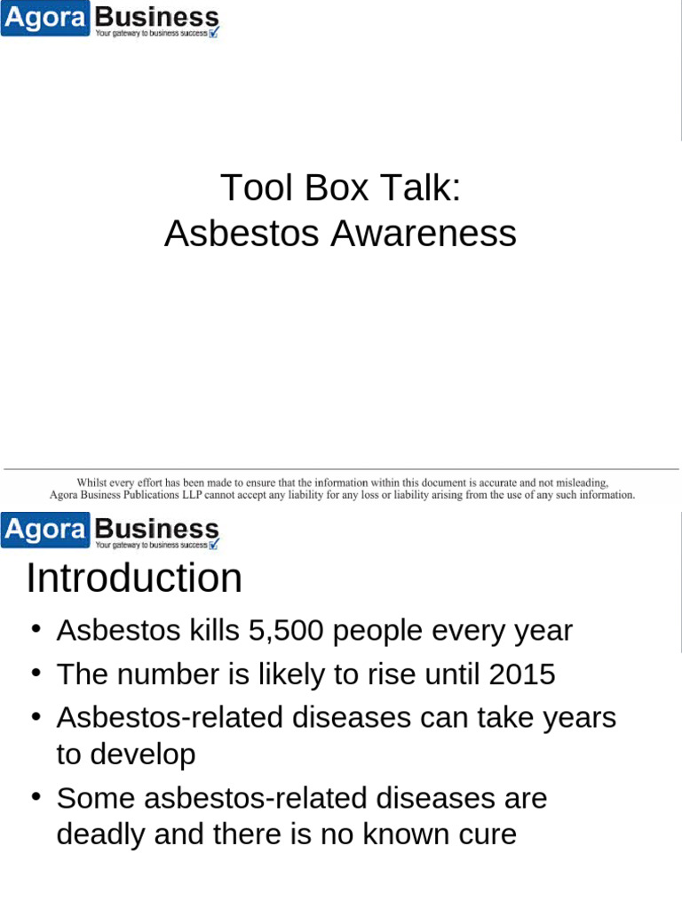 Asbestos Awareness Staff Training Powerpoint | PDF
