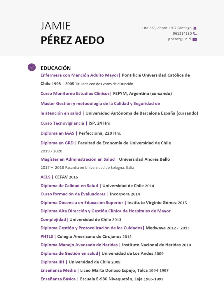 CV Jaime Pérez | PDF