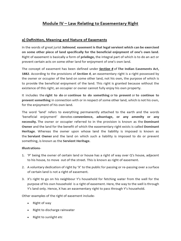 TP Module 7 - Easmentary Right | PDF