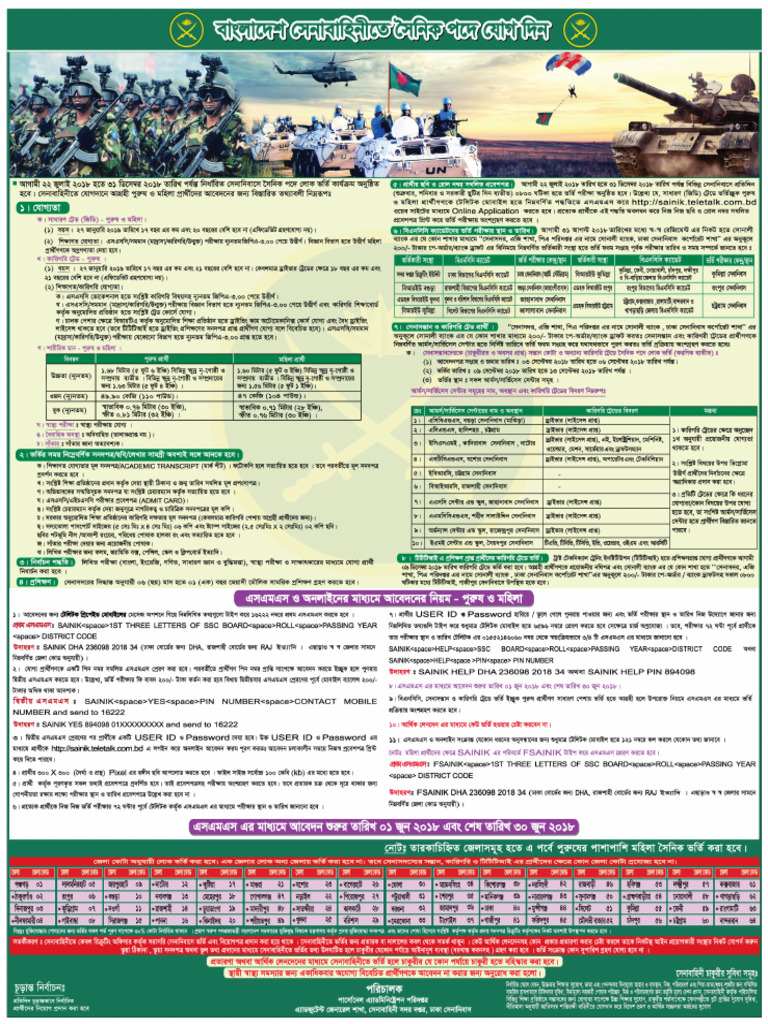 Join Bangladesh Army as a Soldier | PDF