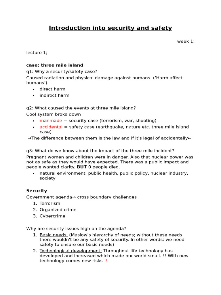 Introduction Into Security and Safety Emma | PDF