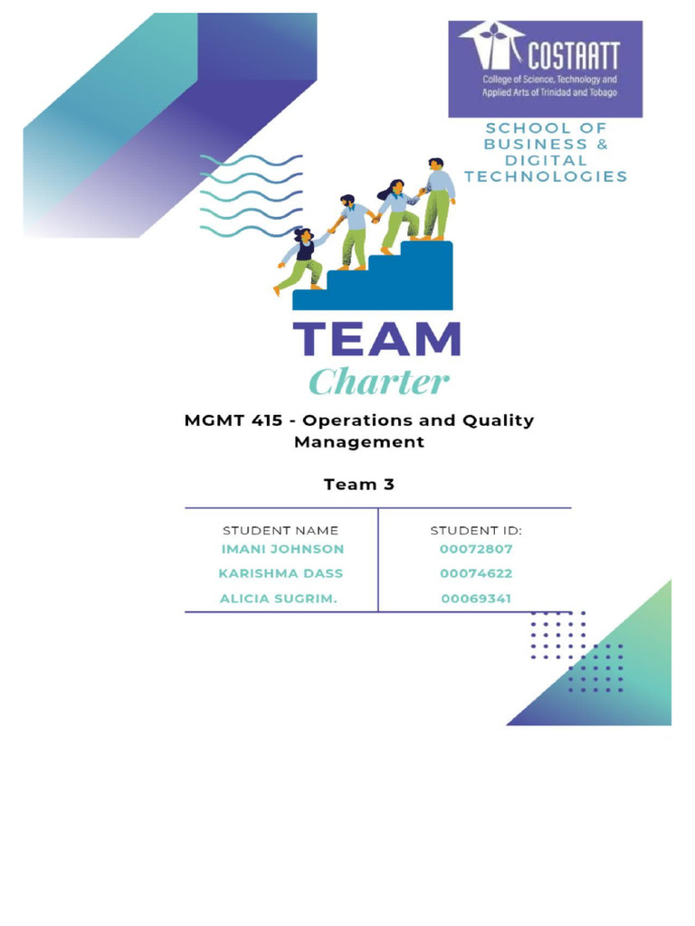 MGMT 415 Team Charter | PDF