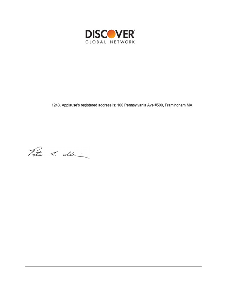 Applause Letter For In-Store Testing | PDF