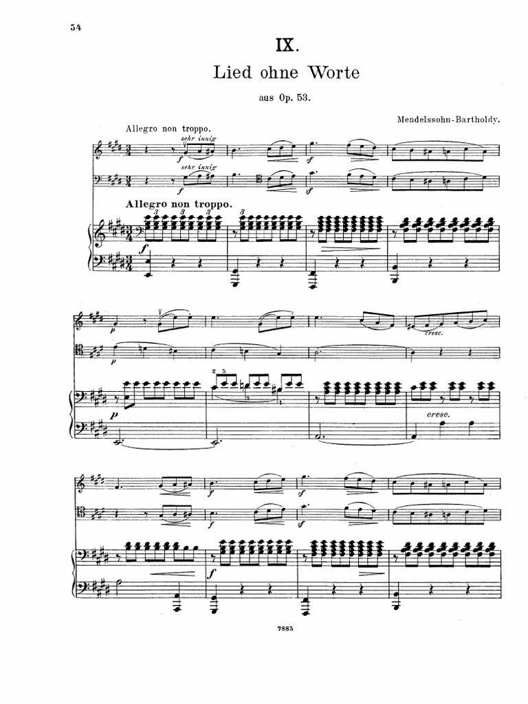 Mendelsohn Lieder Op53 Trio | PDF