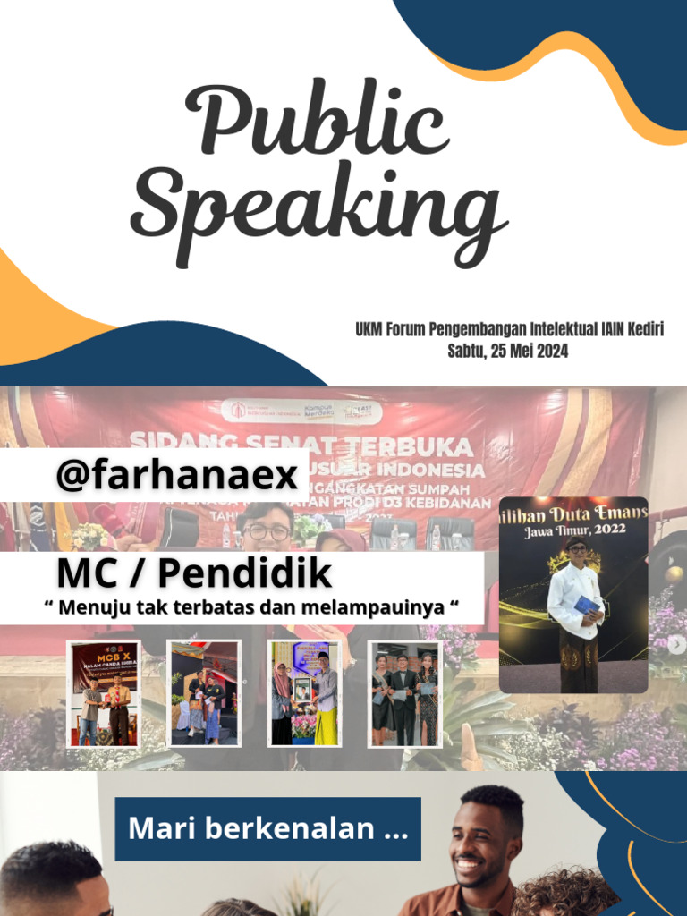 Public Speaking Ukm Fpi Iain Kediri | PDF