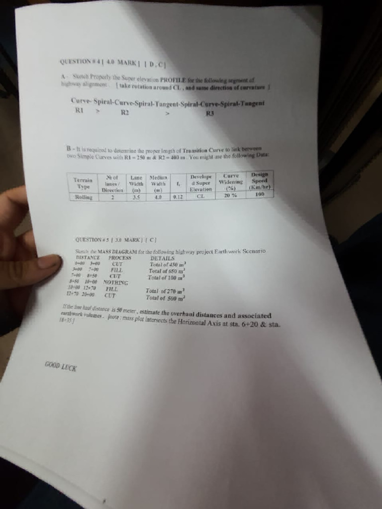 Highway Exams and Quizzes | PDF