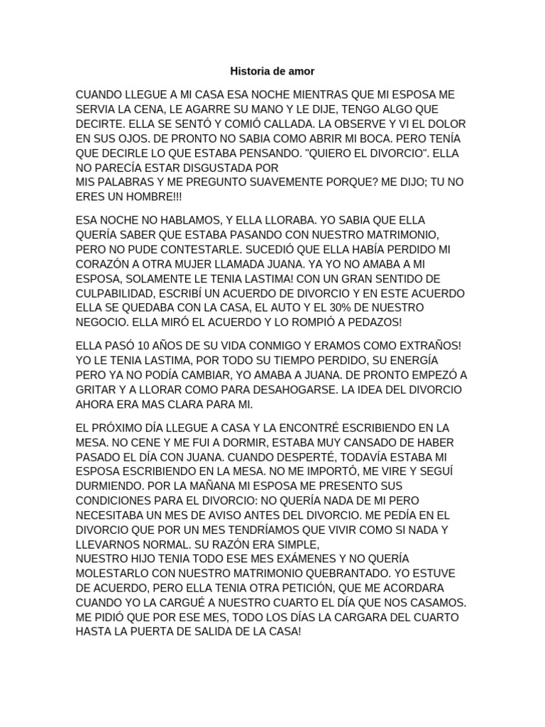 Historia de Amor | PDF