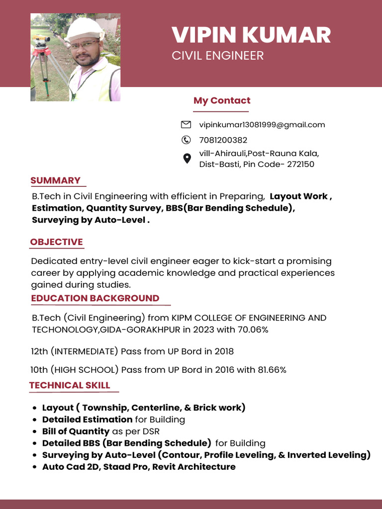 Er. VIPIN KUMAR Resume | PDF