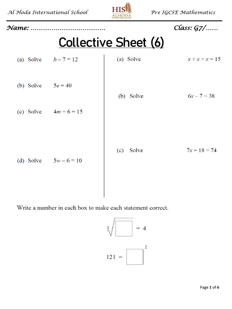 Collective Sheet G7 (6) | PDF