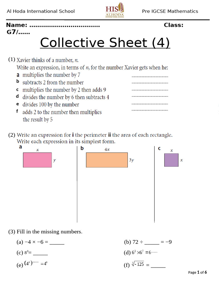 Collective Sheet G7 | PDF