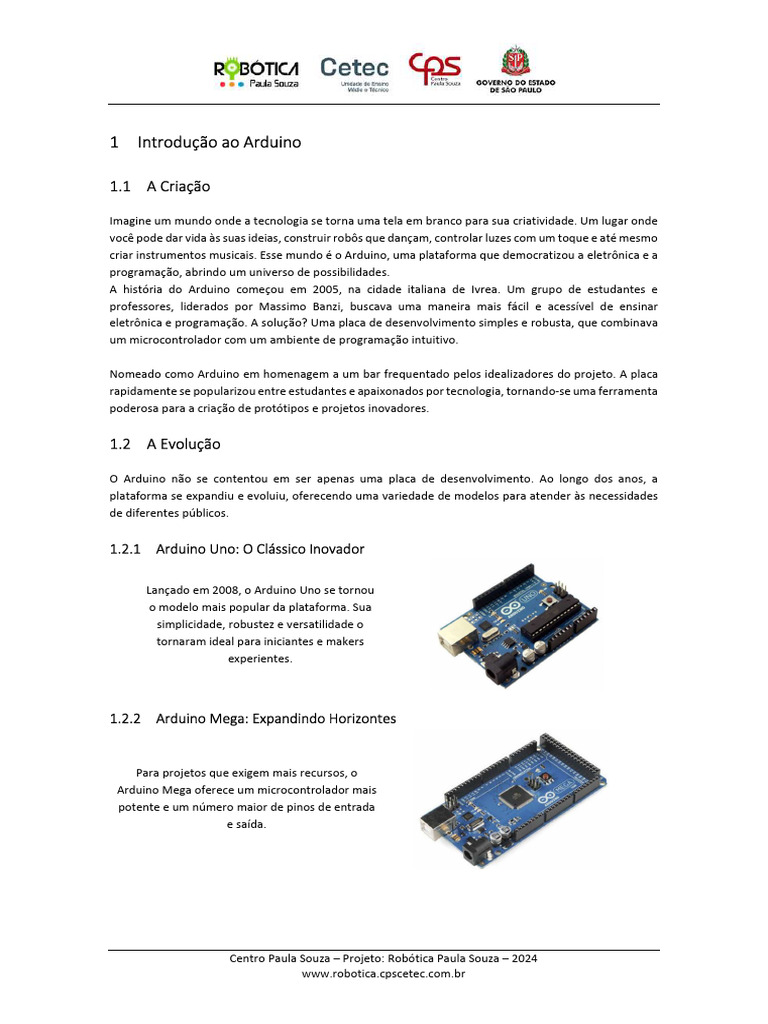 Aula01 Arduino | PDF
