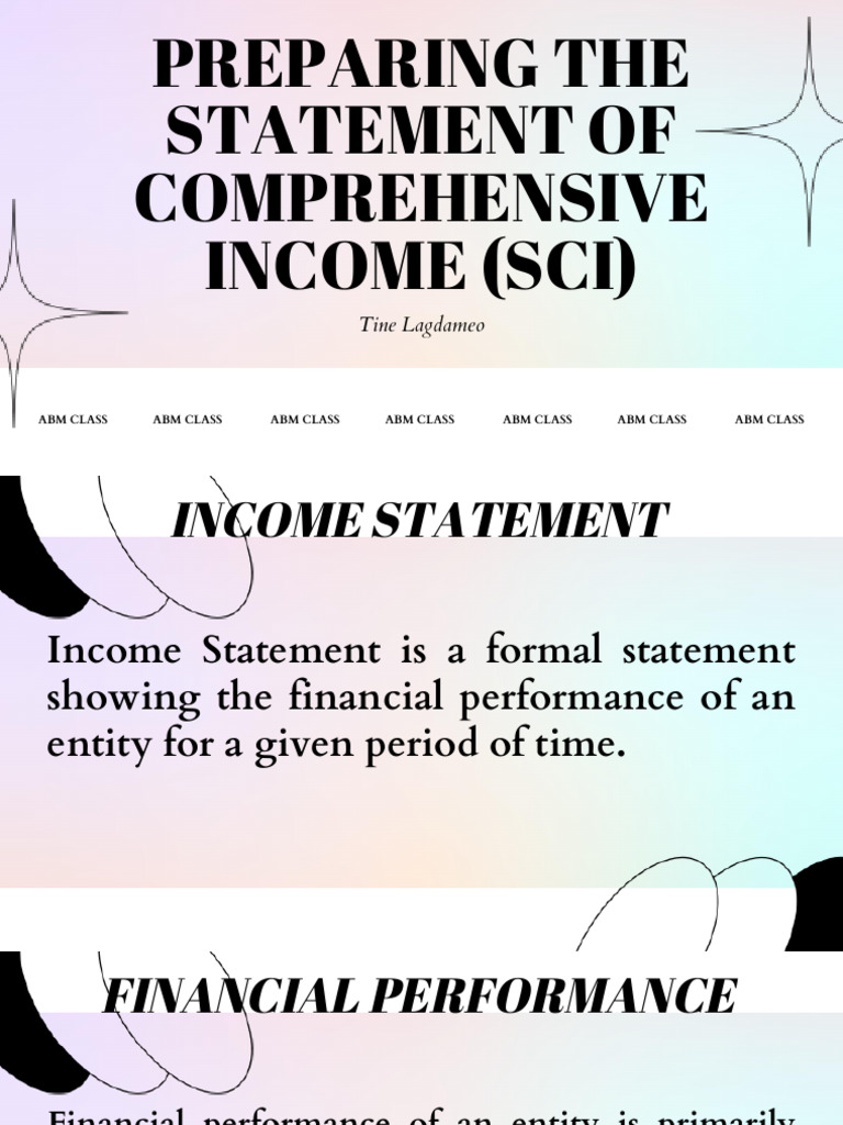 2 Preparing The Statement of Comprehensive Income (SCI) | PDF | Revenue ...