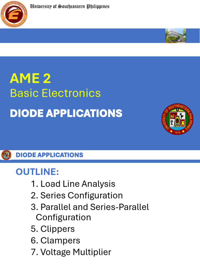 AME 2 - Diode Applications | PDF