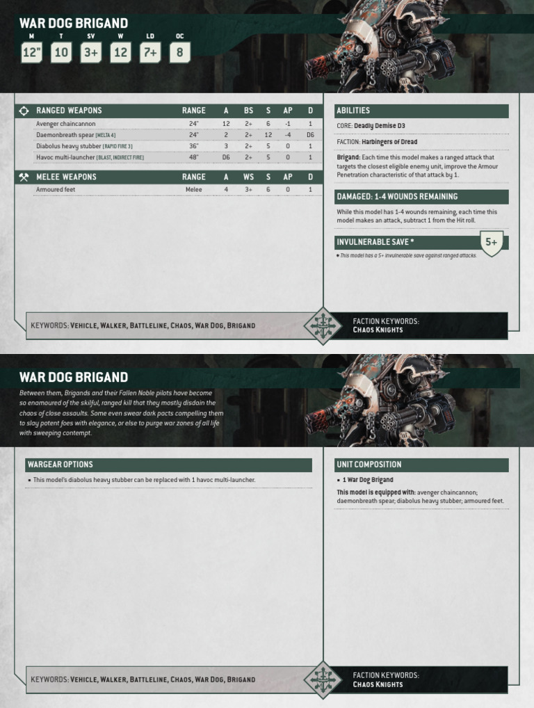 War Dog Brigand | PDF