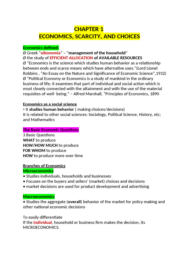 G9 Social-Studies - Quarter 1 (P1) Reviewer | PDF | Economics | Politics
