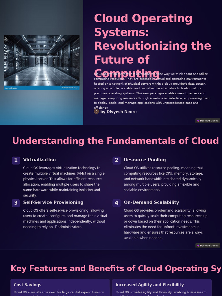 Cloud Operating System | PDF | Cloud Computing | Operating System