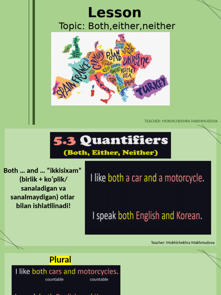 Both Either Neither | PDF