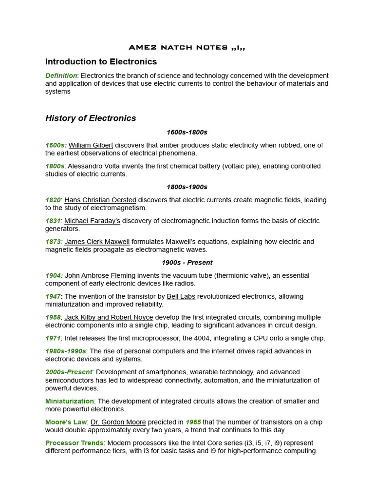 Ame2 Topic 1 Notes | PDF