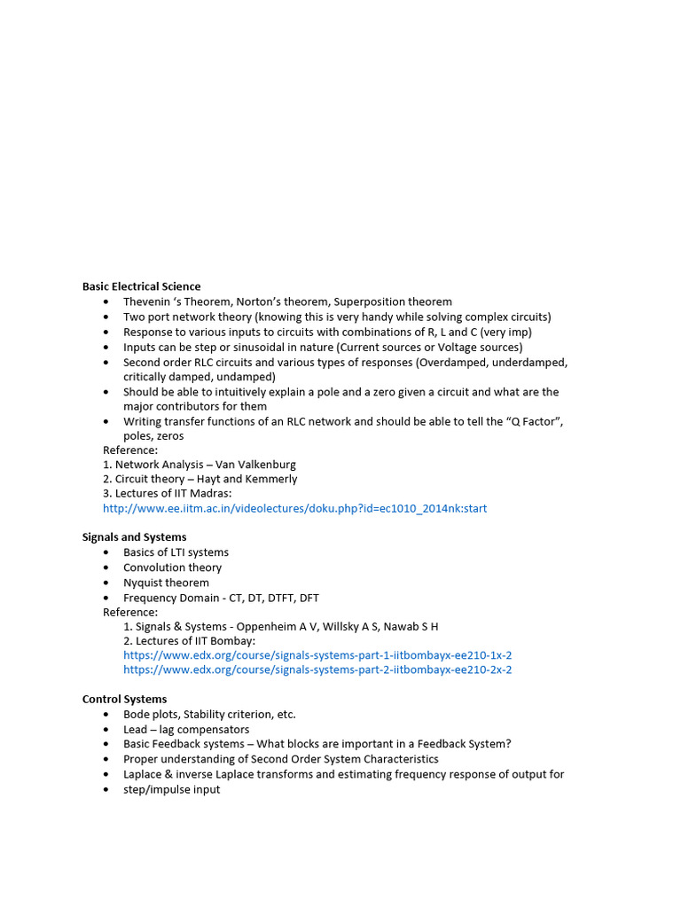 Preparation Guidelines For Analog Profile | PDF