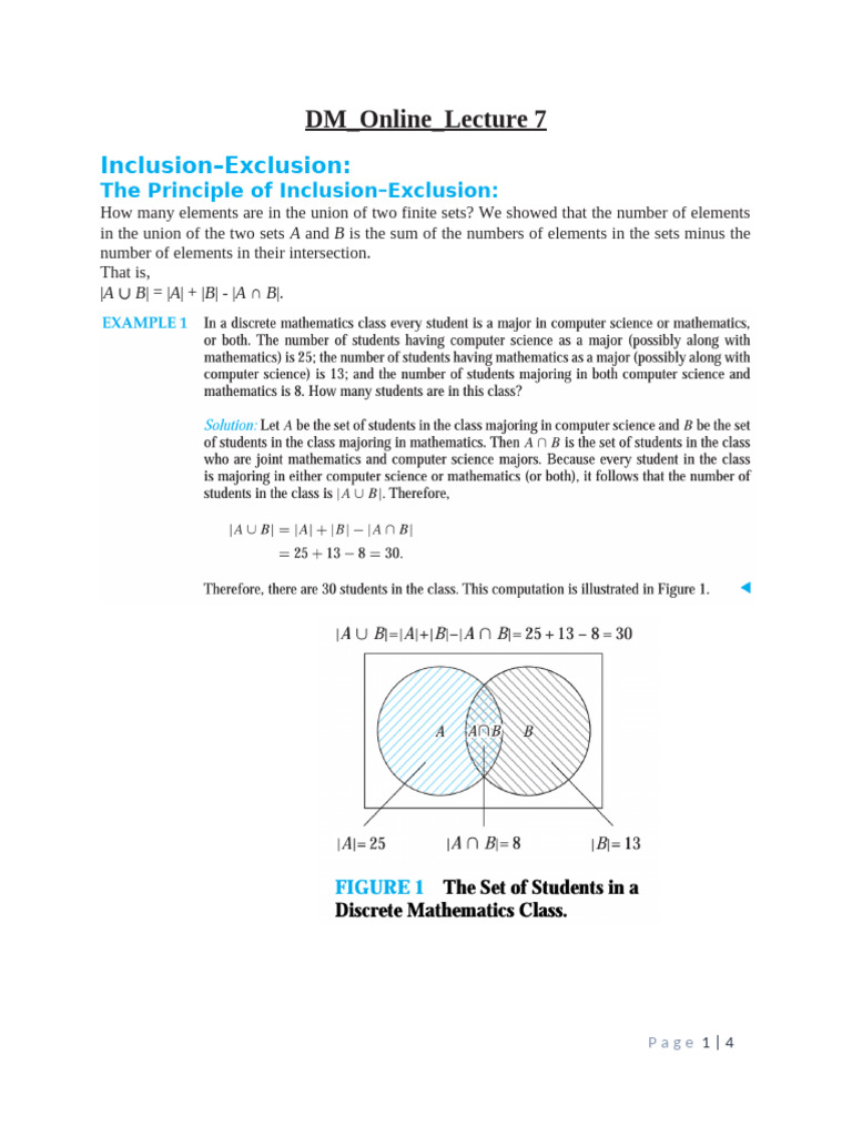 DM Online Lecture 7 | PDF