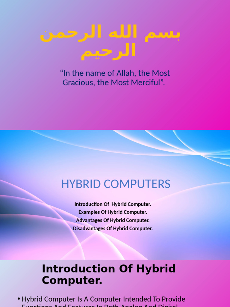 Hybrid Computer Presentation by Arslan | PDF