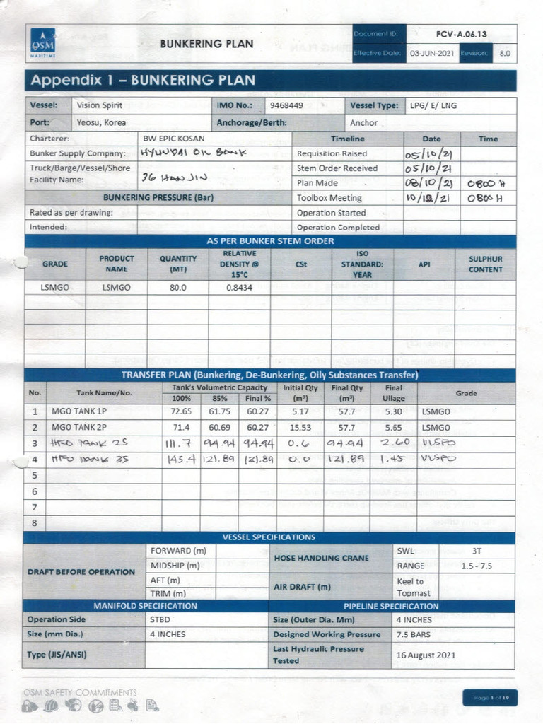68 - Bunkering VLSFO LSMGO 1 | PDF
