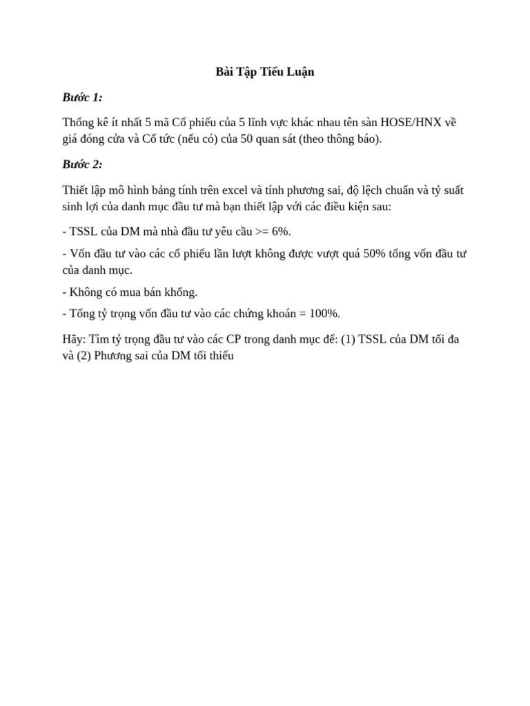 Bai Tieu Luan Nhom K60 | PDF