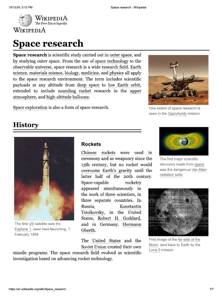 Space Research | PDF
