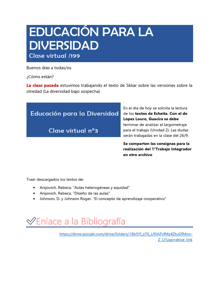 EPD. Clase Virtual 3. LyL 32. Prof. Lazo Galvan | PDF
