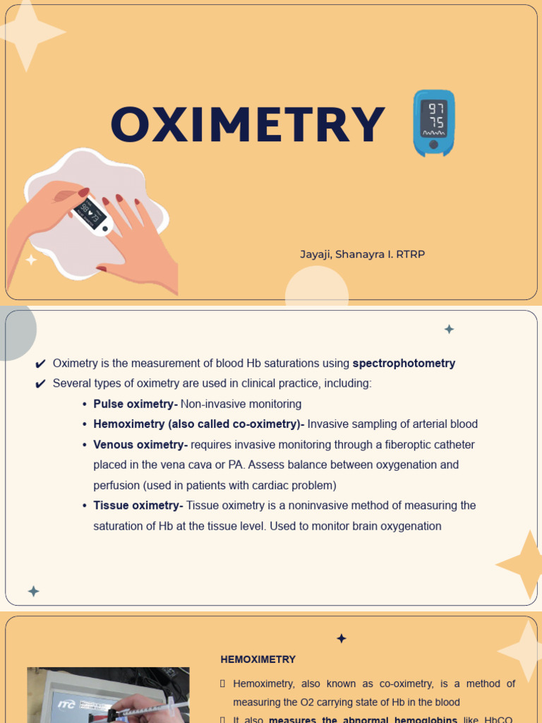 Oximetry | PDF