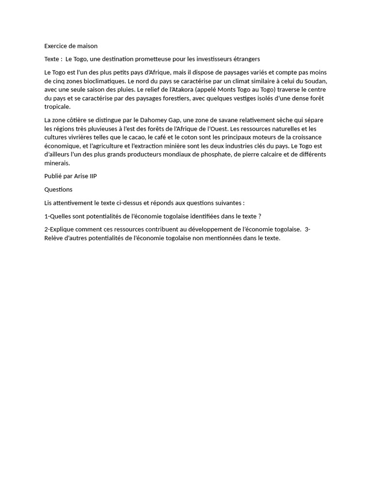 Devoir de Maison | PDF