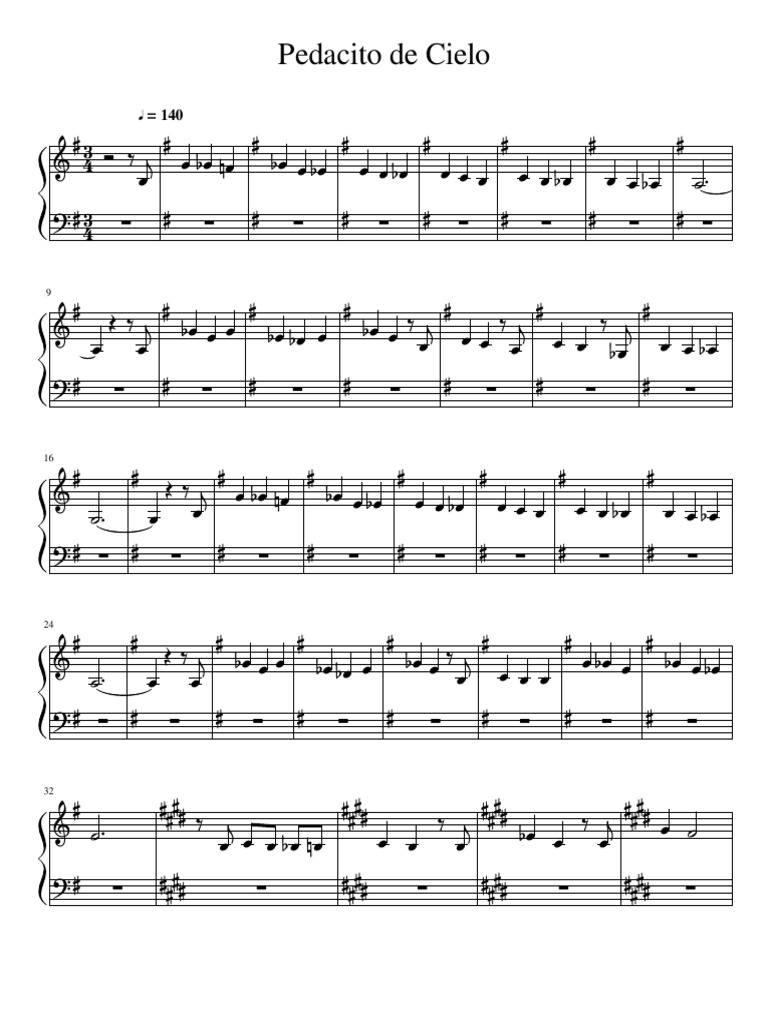 Pedacito de Cielo Melodia em | PDF
