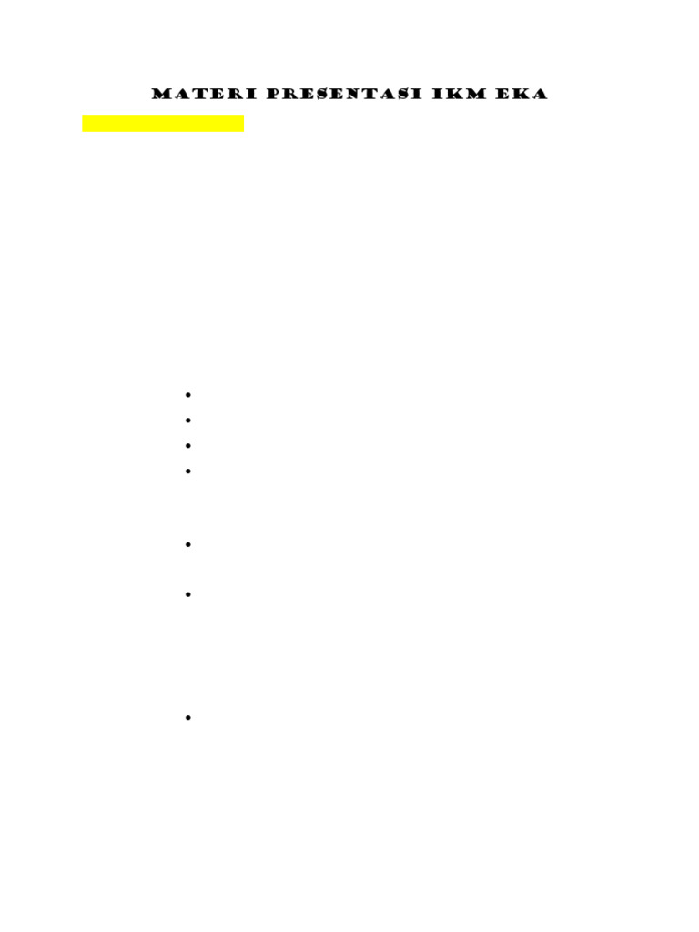 Materi Presentasi Ikm Eka | PDF