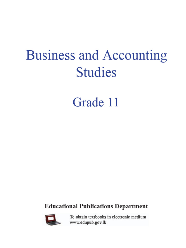 Grade 11 Business and Accounting Studies Textbook Free | PDF