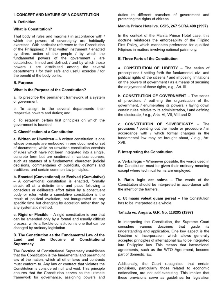 Constitutional Law Reviewer | PDF | Constitutional Amendment | Constitution