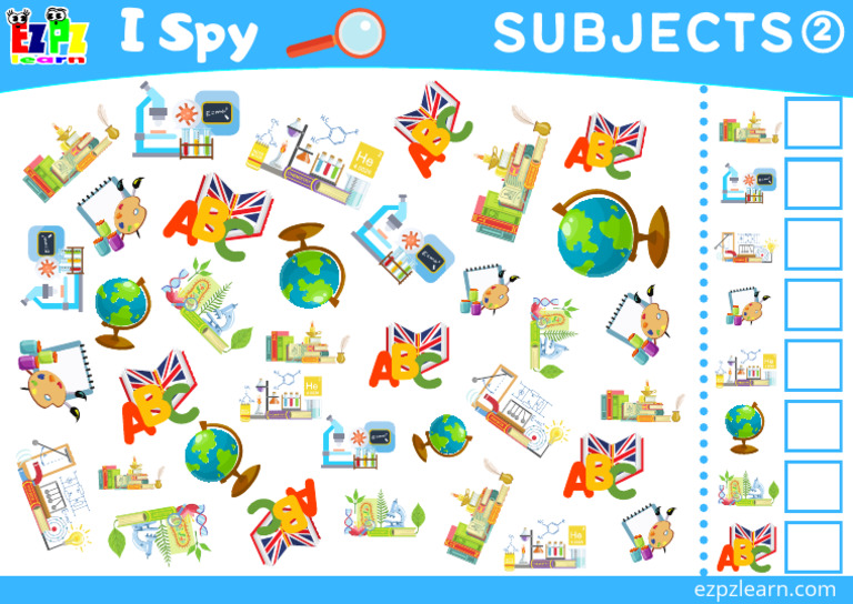 Subjects2 PDF i Spy | PDF