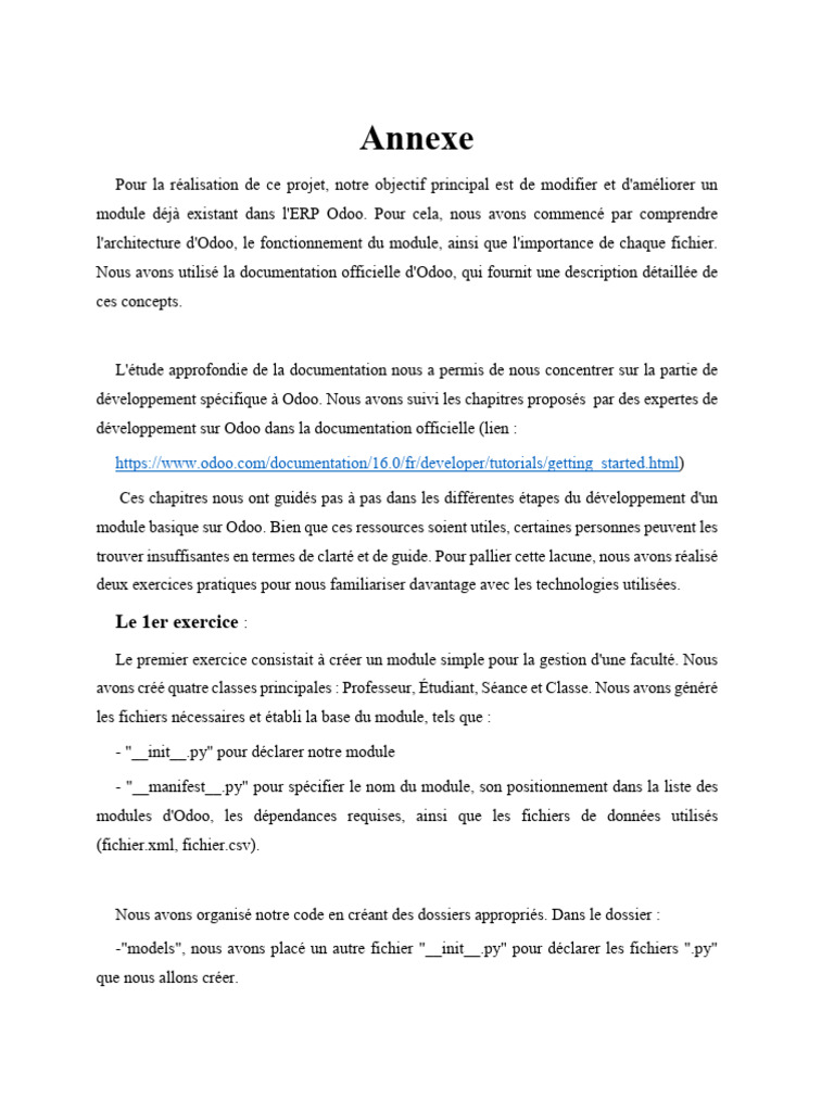 Annexe Rappprt | PDF