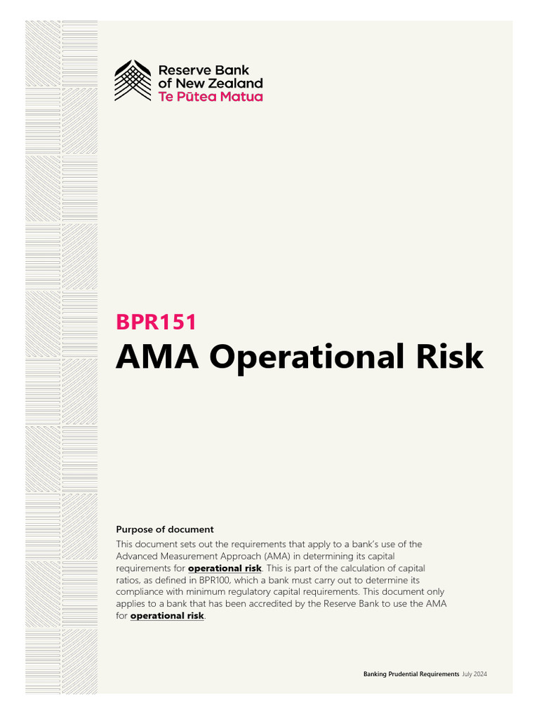 AMA Operational Risk | PDF