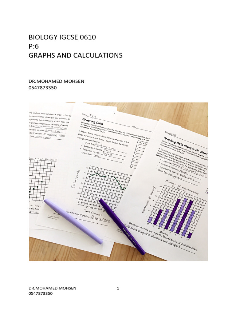 Biology Igcse 0610 Graphs | PDF