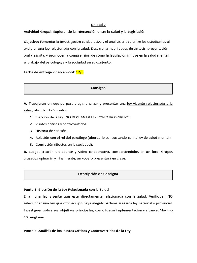 Unidad 2 - Actividad Grupal | PDF