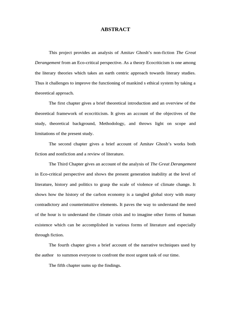 Vimalan Project Final (18-04-2023) | PDF | Ecocriticism