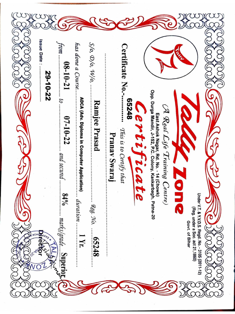 Computer Certificate Bssc_20240128 (3) | PDF