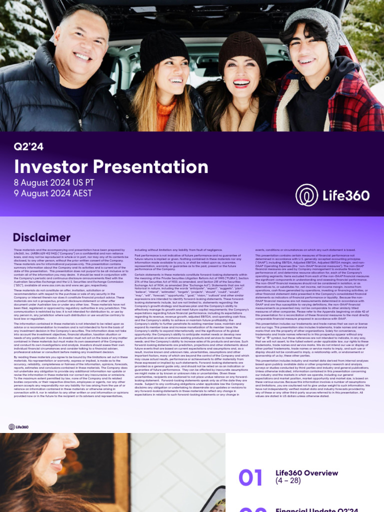 360 Q2 24 Results Presentation | PDF