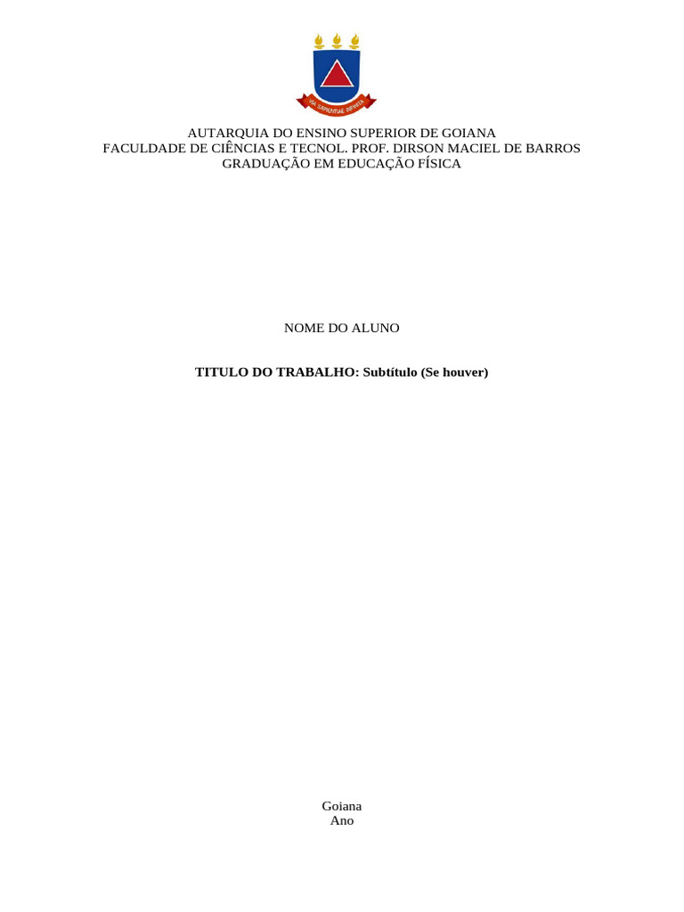 Fadimab - Modelo TCC - Hd-1 | PDF